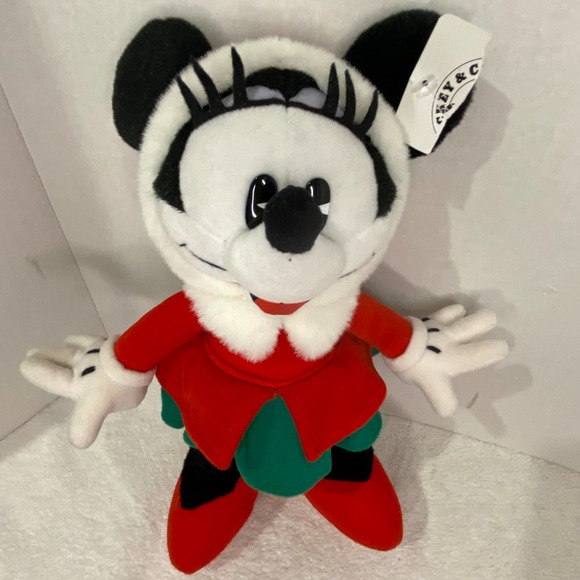 Gund | Toys | Minnie Mouse Gund Disney Vintage 9s W Santa Hat | Poshmark